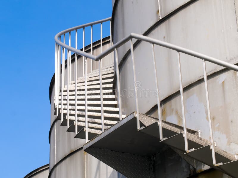 Spiral Stairs Storage Tank Stock Photos - Free & Royalty-Free Stock ...
