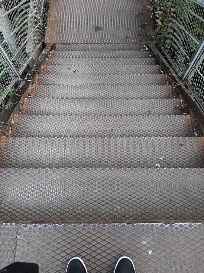 Stairs from above stock photo. Image of stairs, grey - 164078182