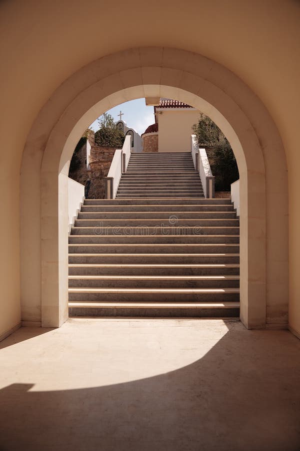 Stairs in arch stock image. Image of line, historic, gate - 12688249
