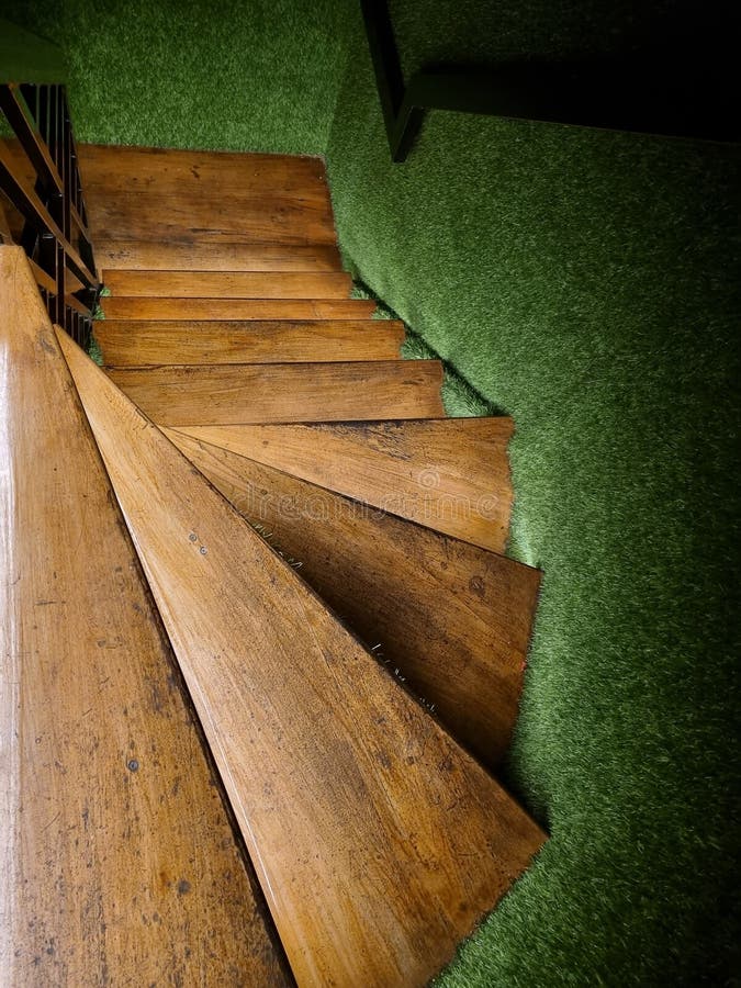 Stairs with Beautiful Pictures Stock Photo - Image of syntheticgrass ...