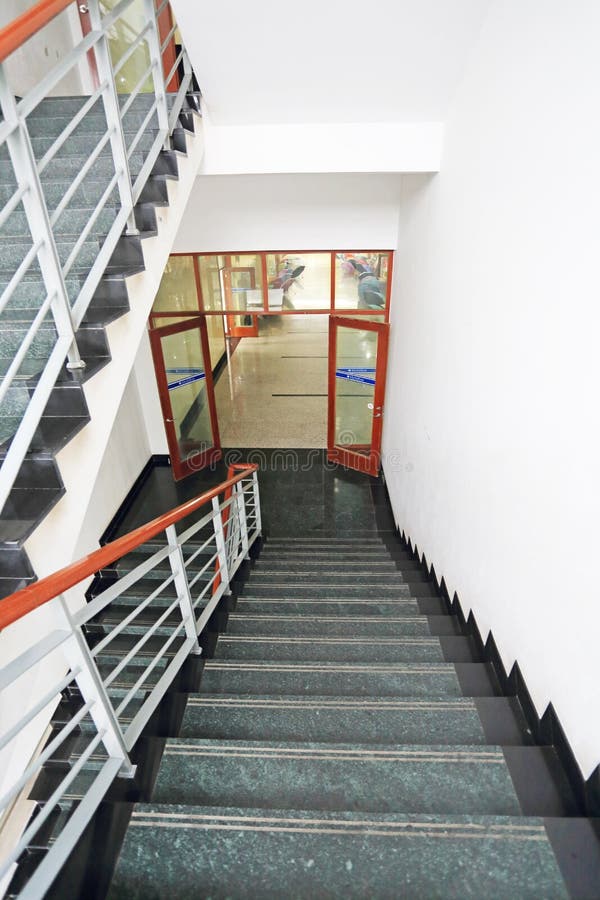 Stairs in the library stock photo. Image of entrance - 180736618