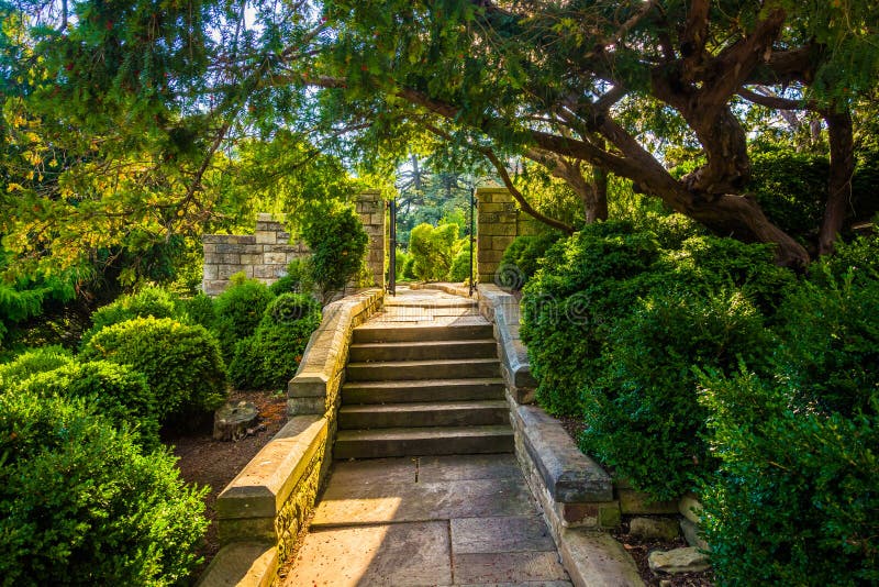 Stairs in the Bishop S Garden at Washington National Cathedral, Stock ... Stairs in the Bishop S Garden at Washington National Cathedral, Stock ...