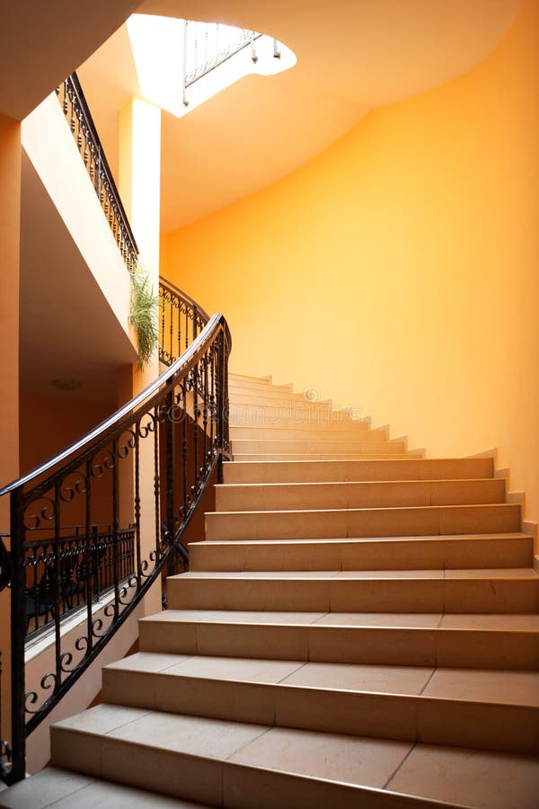 Stairs in a building stock photo. Image of office, detail - 7862316