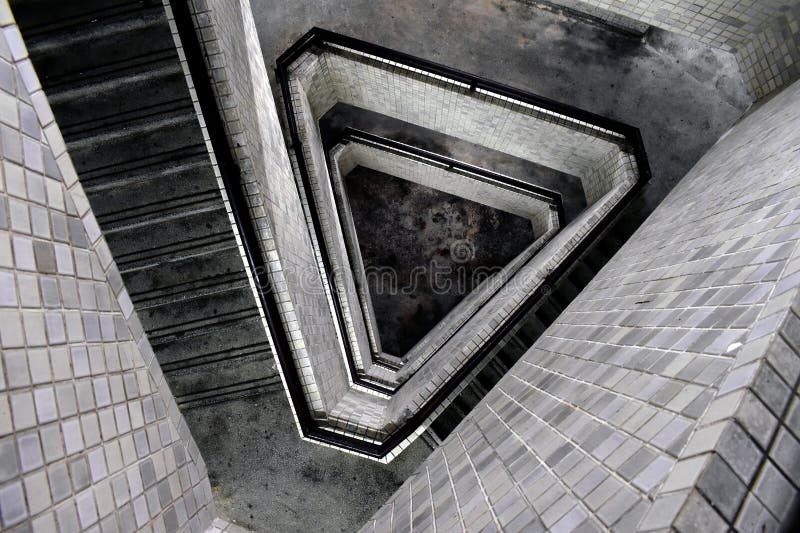 Stairs in the Building Top View Stock Photo - Image of abstract ...