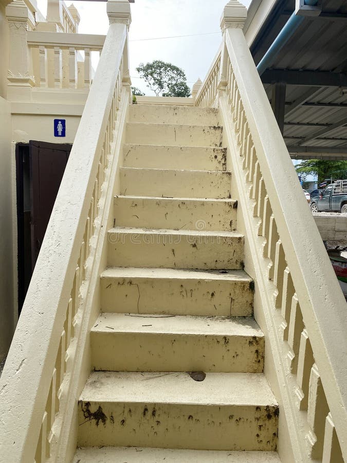 Stairs in the city stock image. Image of handrail, step - 254085249