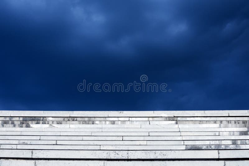 Stairs cloudy blue sky stock image. Image of entrance - 148356465