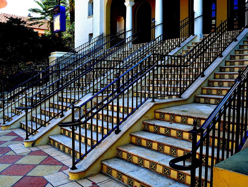 Stairs stock image. Image of stair, railings, metal, patterns - 39057467