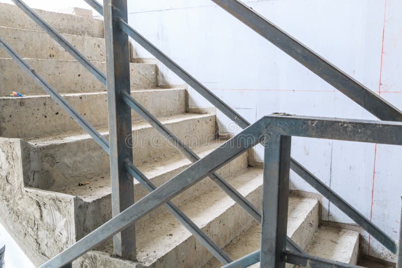 Stairs at Construction Site Stock Photo - Image of home, fence: 53722164