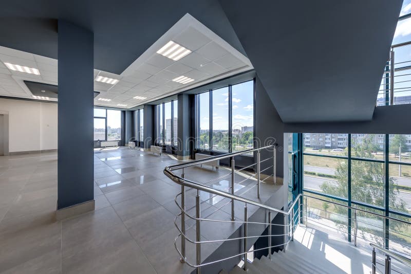 Stairs Emergency and Evacuation Exit Stair in Up Ladder in a New Office ...