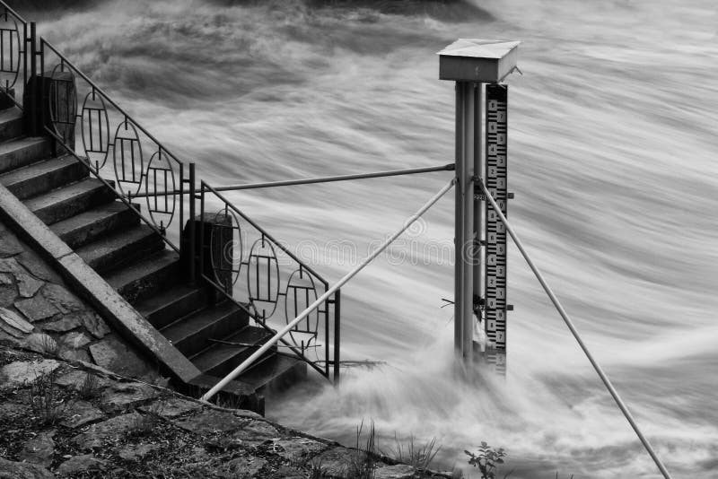 Stairs stock image. Image of stair, water, hradec, flood - 98418971