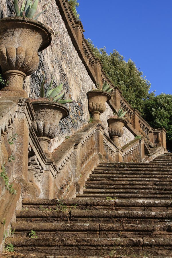 Stairs in Frascati (Rome, Italy) Stock Image - Image of architecture ...