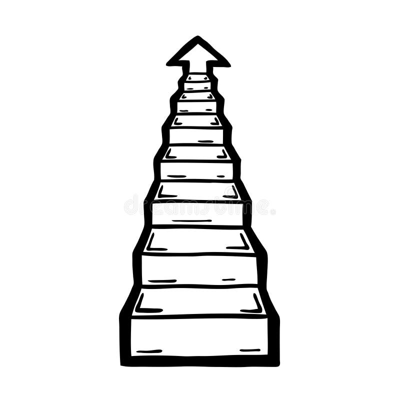 Go up with stairs stock illustration. Illustration of mannequin - 27833343