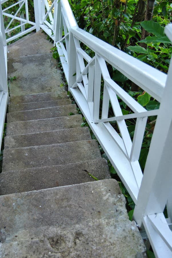Cement stairs going down stock photo. Image of edge, climbing - 12836734