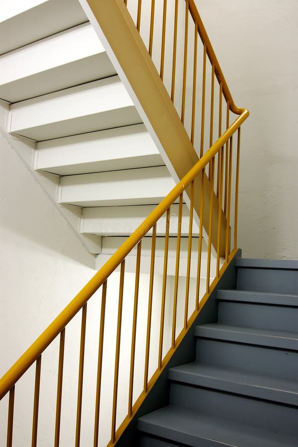 Stairs Going Up stock image. Image of stairs, yellow, downstairs - 189897