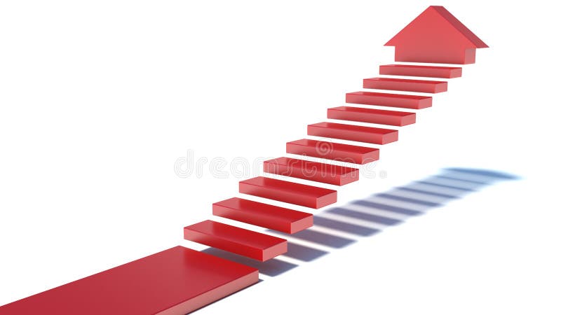Stairs going upward stock illustration. Illustration of forward - 39579514