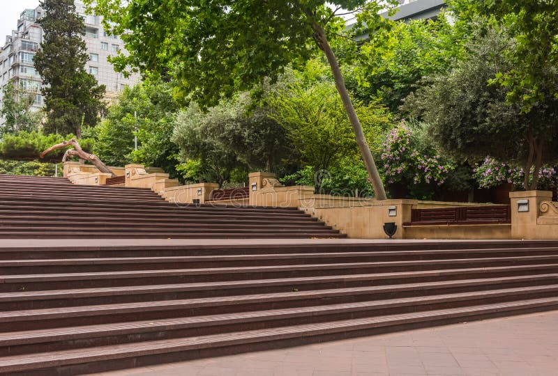 Stairs stock photo. Image of metal, park, architecture - 74238318