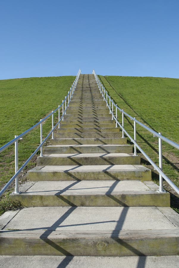 Stairs on Hill stock photo. Image of green, upward, grass - 23758214
