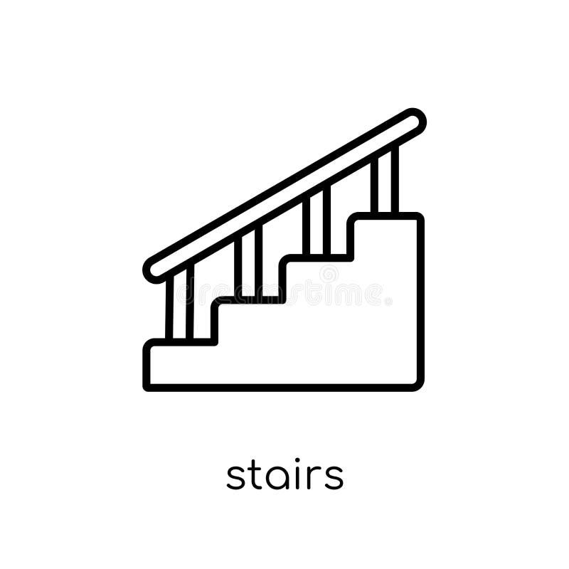 Stairs Icon from Collection. Stock Vector - Illustration of motion ...