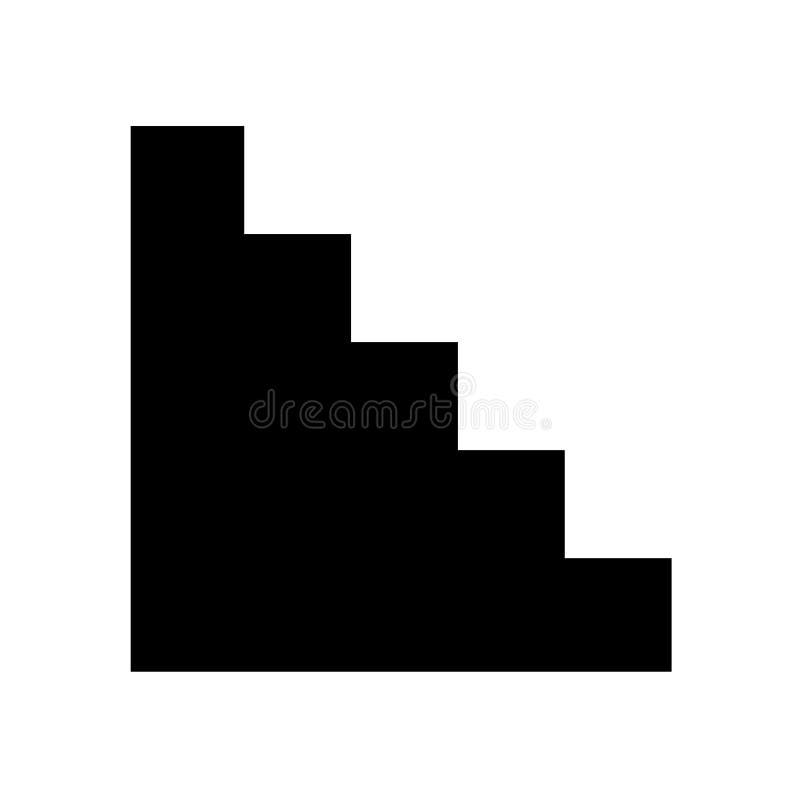 Stairs icon stock illustration. Illustration of white - 95401473