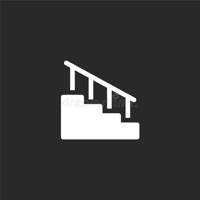 Stairs Icon. Filled Stairs Icon for Website Design and Mobile, App ...