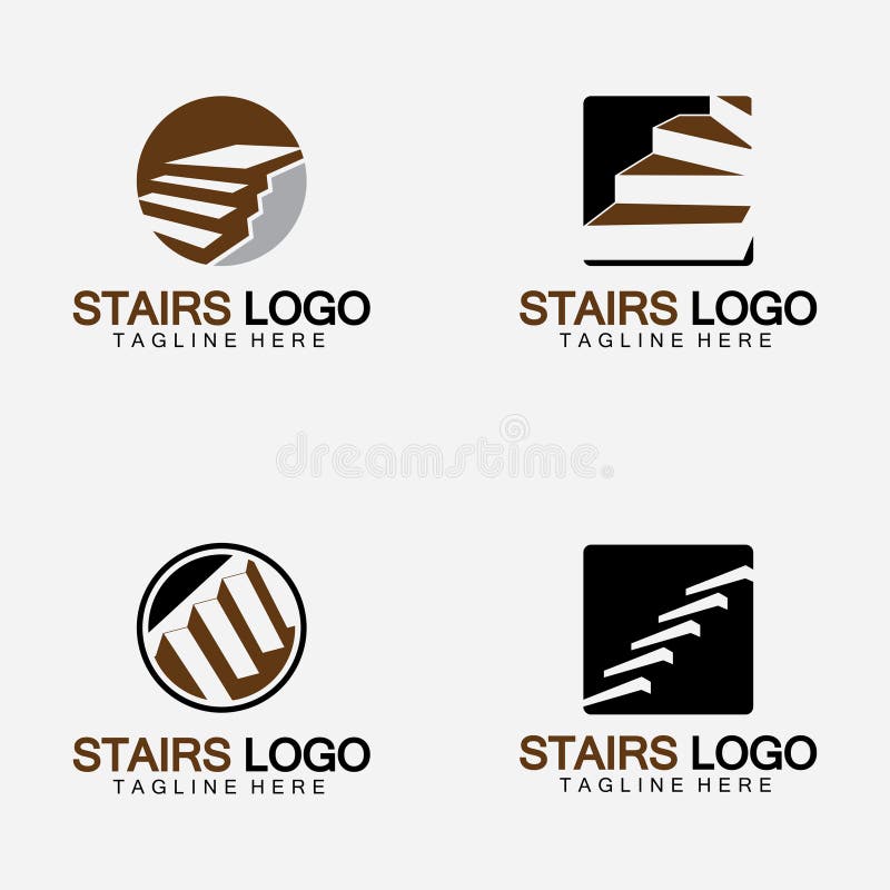 Stairs Icon Logo Design Vector Illustration Template Stock Vector ...