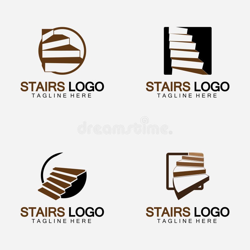 Stairs Icon Logo Design Vector Illustration Template Stock Vector ...
