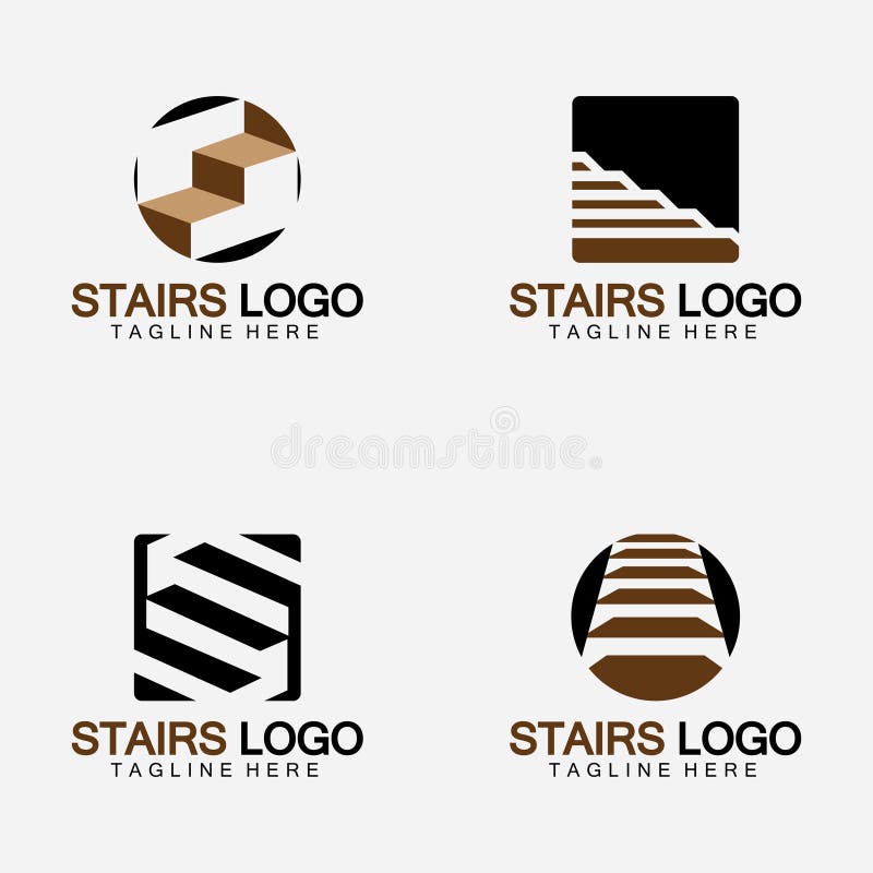 Stairs Icon Logo Design Vector Illustration Template Stock Vector ...
