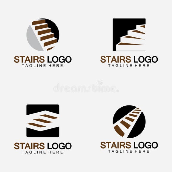 Stairs Icon Logo Design Vector Illustration Template Stock Vector ...