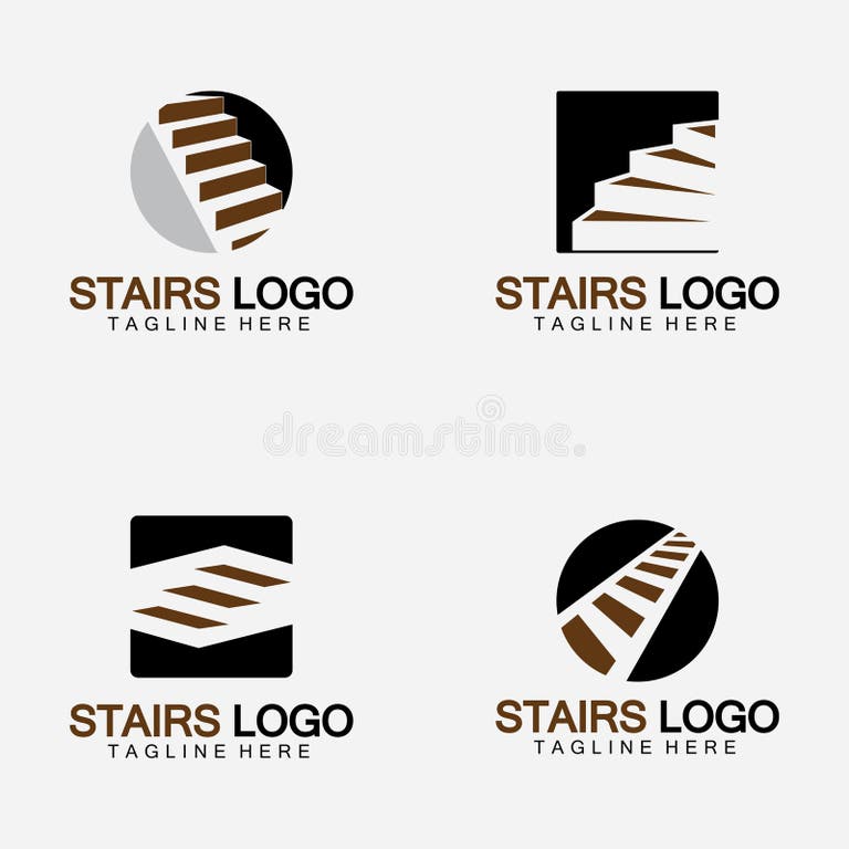 Stairs Icon Logo Design Vector Illustration Template Stock Vector ...