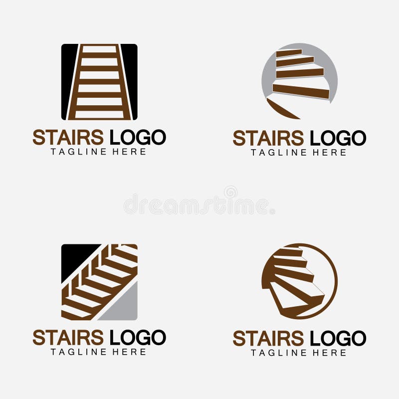 Stairs Icon Logo Design Vector Illustration Template Stock Vector ...