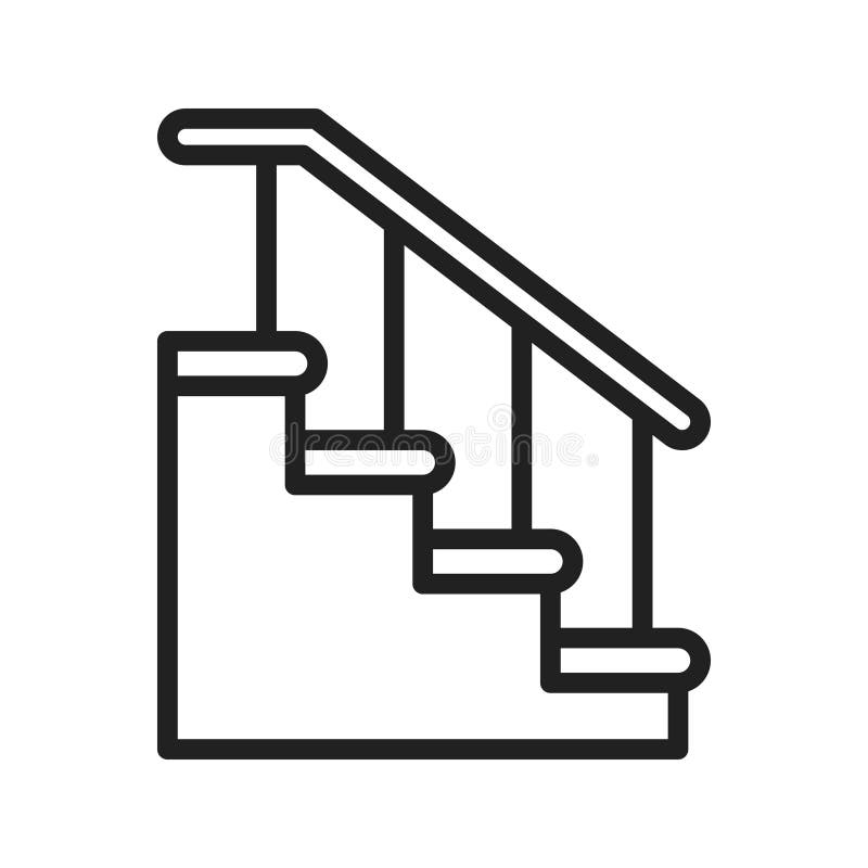 Stairs icon vector image. stock vector. Illustration of arrow - 279672237