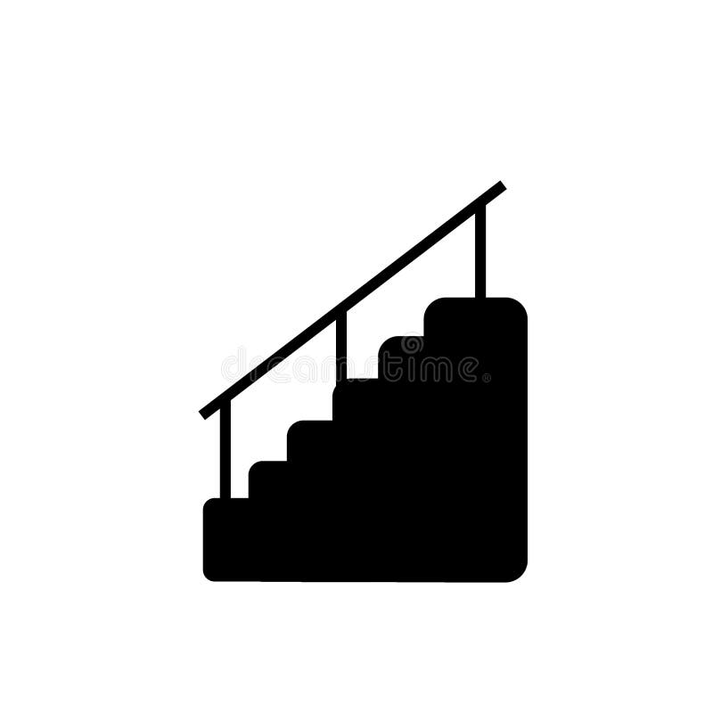 Stairs Icon Vector Isolated on White Background, Stairs Sign Stock ...