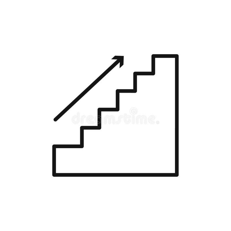 Stairs Icon Vector Set Collection for Web Stock Vector - Illustration ...