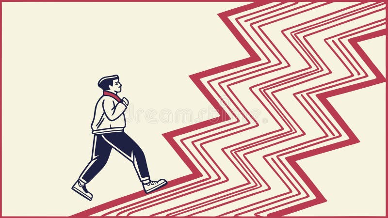 Stairs Illustration, Progress and Achievement, Step by Step Vector ...