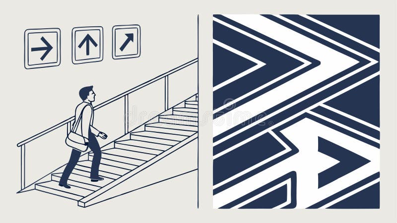 Stairs Illustration Steps and Architectural Design Art Illustration ...