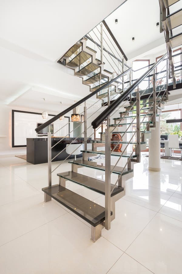 Stairs inside of apartment stock photo. Image of interior - 54130278