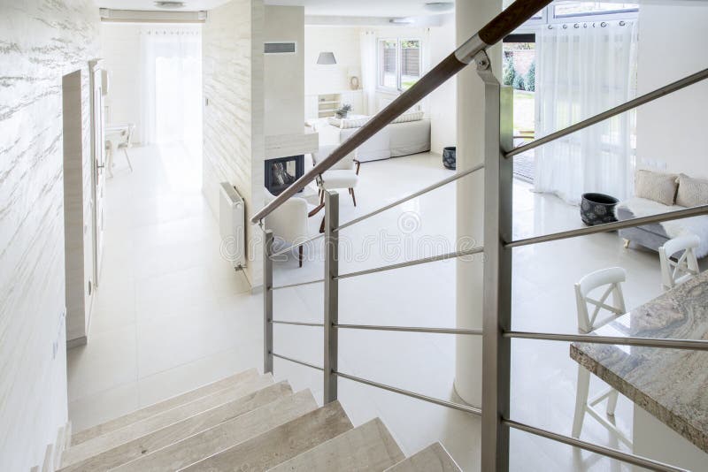 Stairs inside the building stock image. Image of interior - 47107973