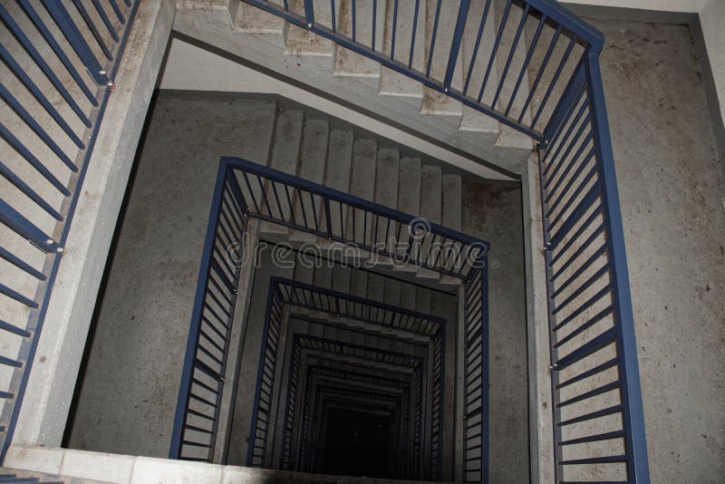 Stairs Inside the Old Observation Tower Stock Photo - Image of stair ...