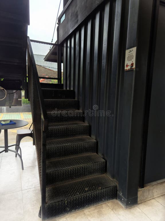Stairs, Iron Plate Steps , Black Stock Image - Image of steps, iron ...