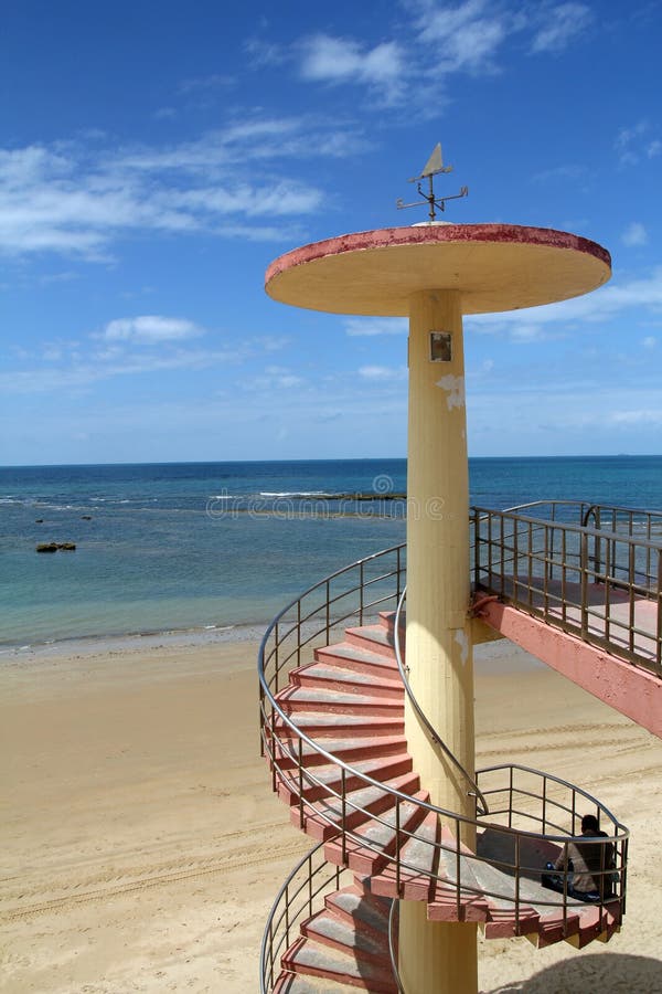 Stairs Leading To the Empty Beach Stock Photo - Image of sand, building ...