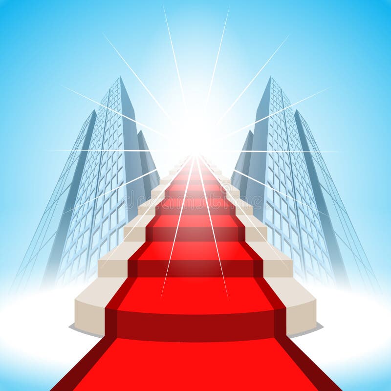Stairs Leading Up To Success. Stock Vector - Illustration of background ...