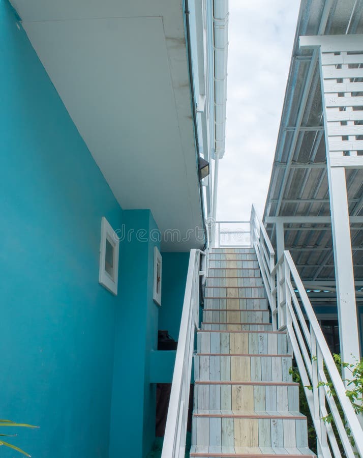 Stairs Leading Up To Upper Floor Stock Image - Image of stairs ...