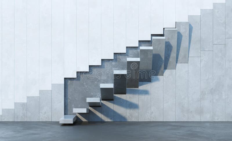 Stairs leading upward stock illustration. Illustration of light - 52493277