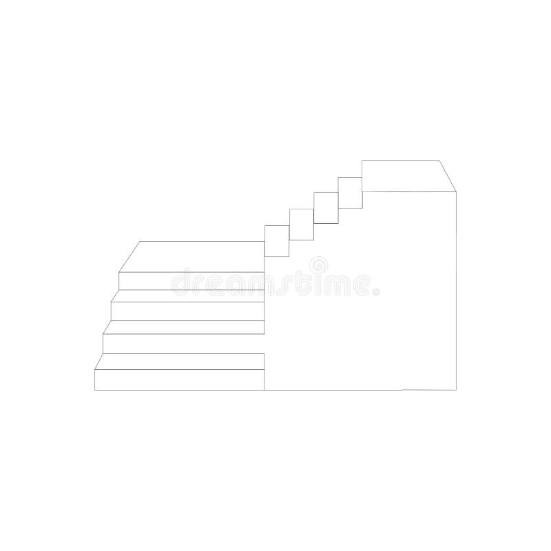 Stairs logo stock vector. Illustration of high, step - 197743078