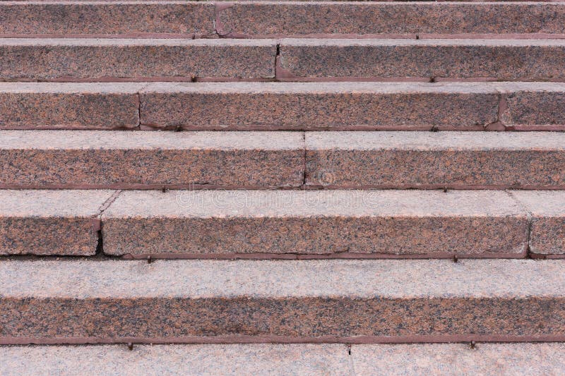 Stairs made of red granite stock photo. Image of footpath - 278306408