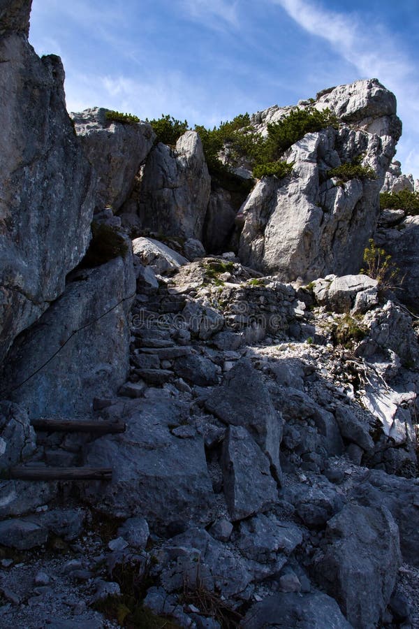 Stairs Made of Rock on a Path at the Eagle S Nest Stock Photo - Image ...
