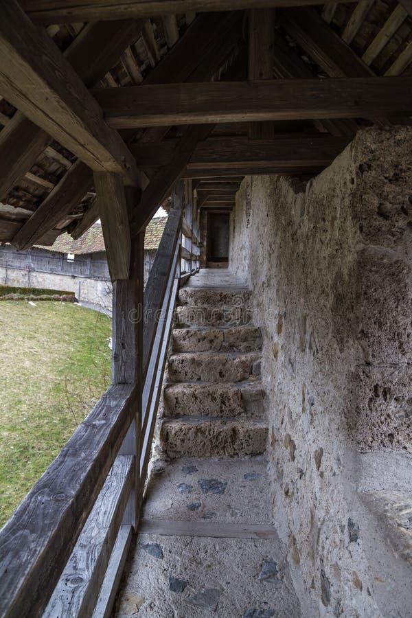 Stairs in old castle stock image. Image of detail, ancient - 31795193