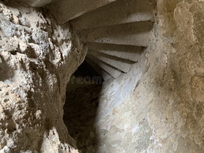 Stairs of an old castle stock image. Image of ancient - 202697919