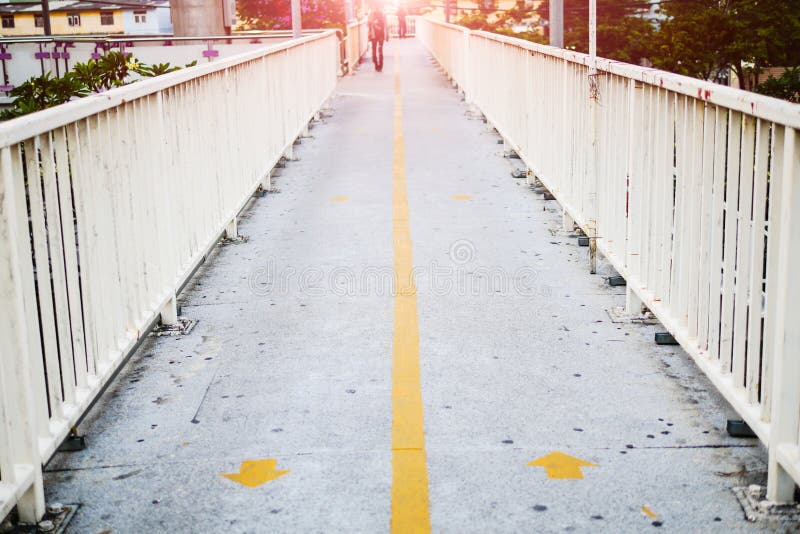 Stairs in the Overhead Light Bulb at the Top of the Day Reflects the ...