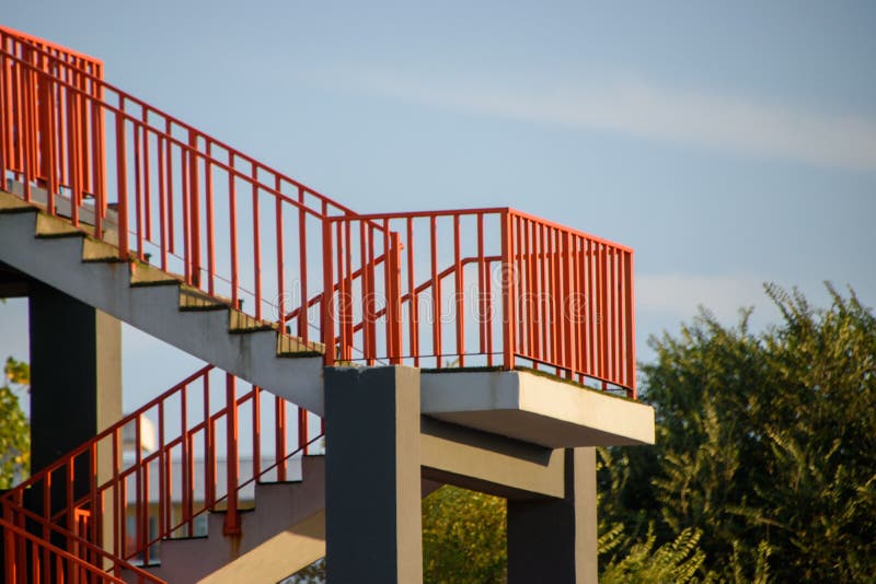 Stairs in the Park on a Sunny Day Stock Image - Image of outdoor, calm ...